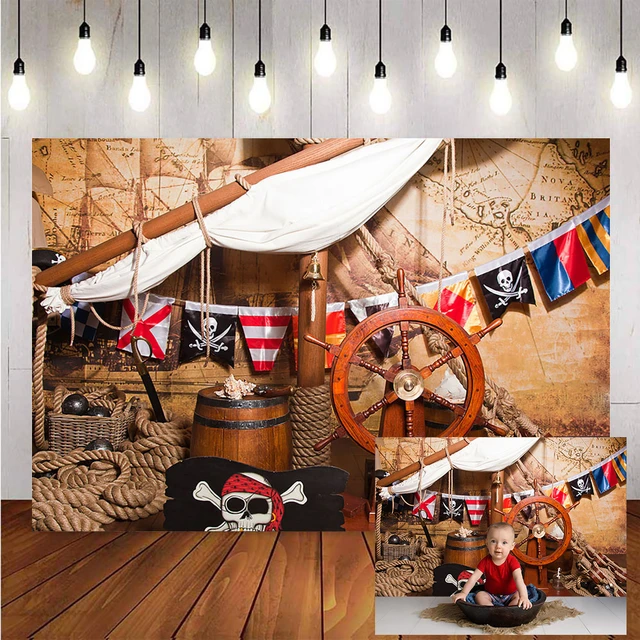 Pirate Ship Deck Backdrop