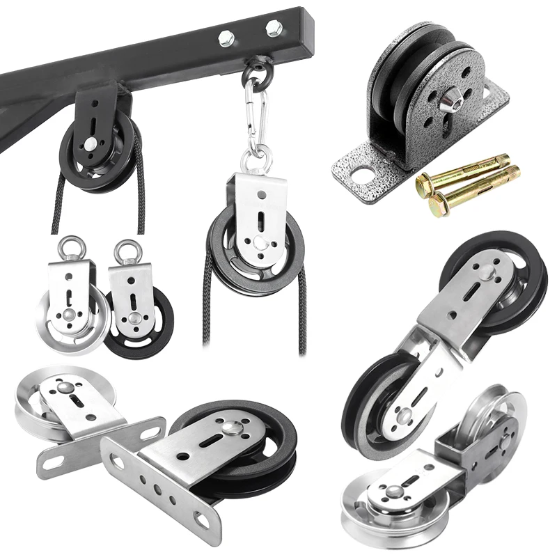 DIY Fitness Cable Rowing Machine Pulley System Accessories For Home Gym ...