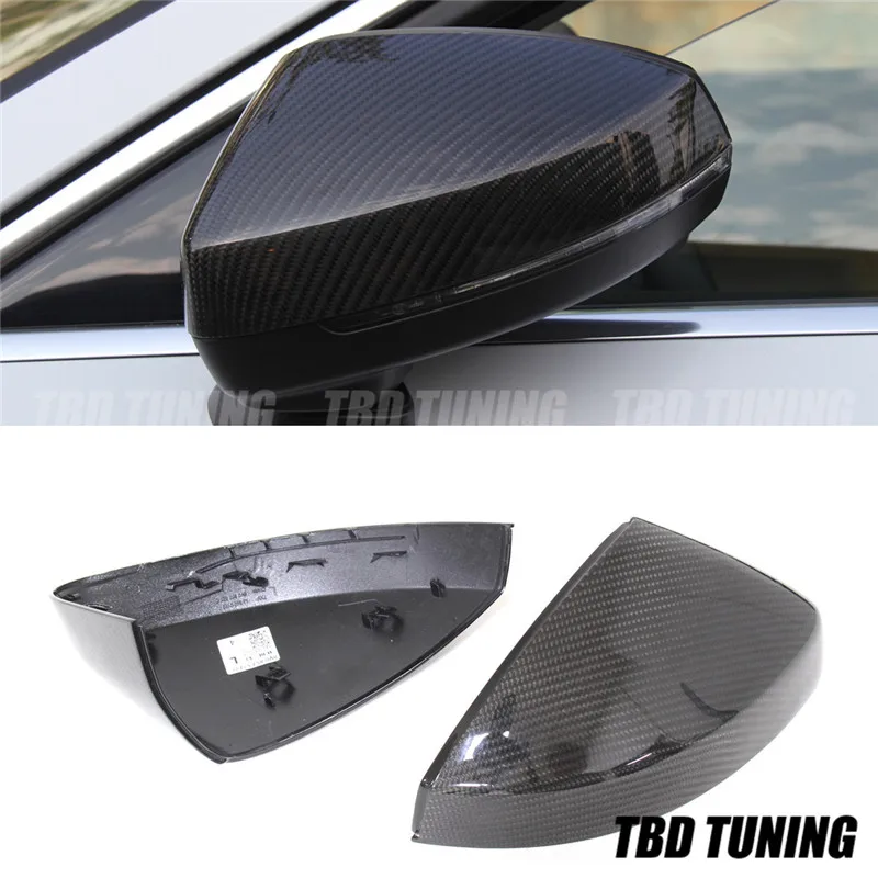 For-Audi-A3-8V-S3-RS3-8V-Carbon-Fiber-Rear-View-Mirror-Cover-2014-2015 ...