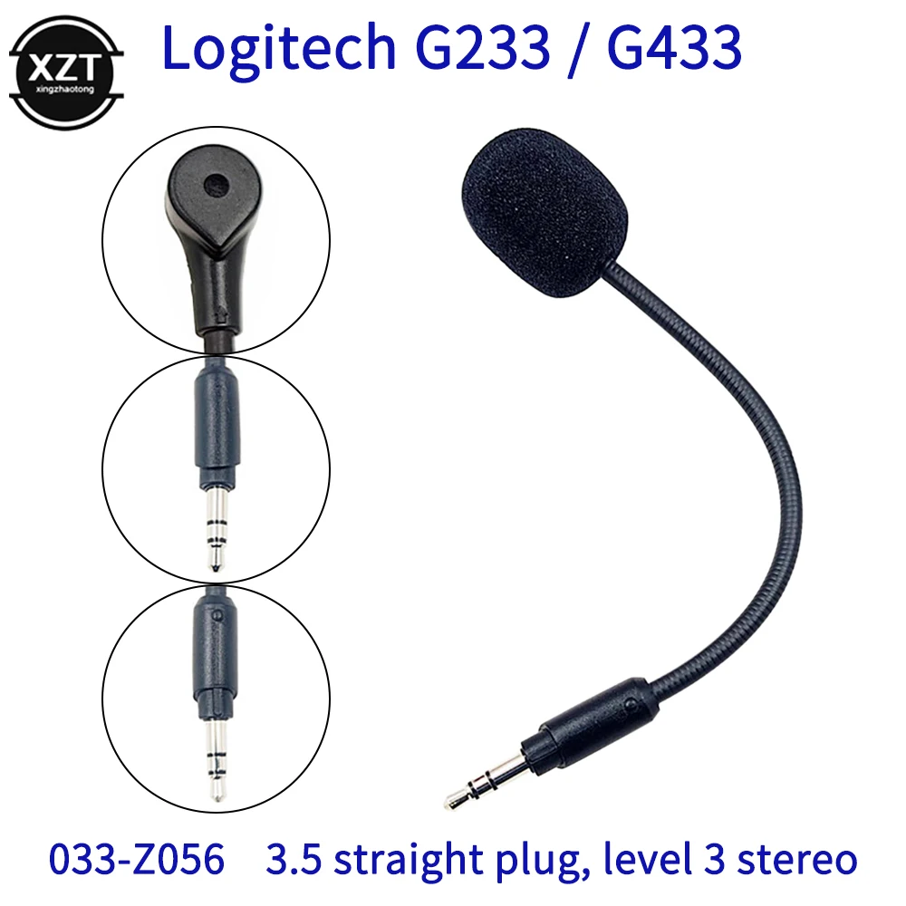 for Logitech Game Headphones Microphone for Logitech G433 G233 GPro ...