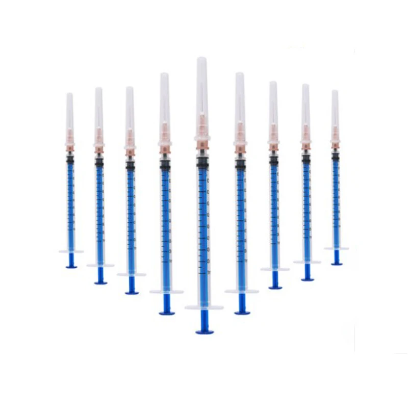 1ml-Disposable-sterile-syringe-with-needle-One-off-injectors-with ...