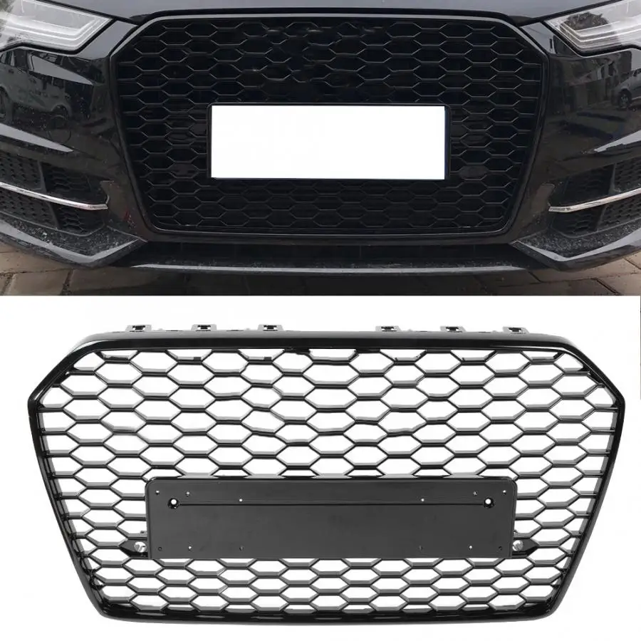 Car Front Bumper Grill Center Grille For Audi A6/s6 2016 2017 2018 ...