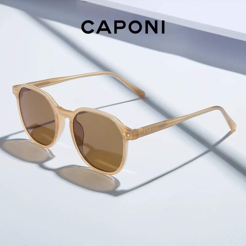 CAPONI-Trendy-Vintage-Sunglasses-Women-Decorative-Polarized-Square ...