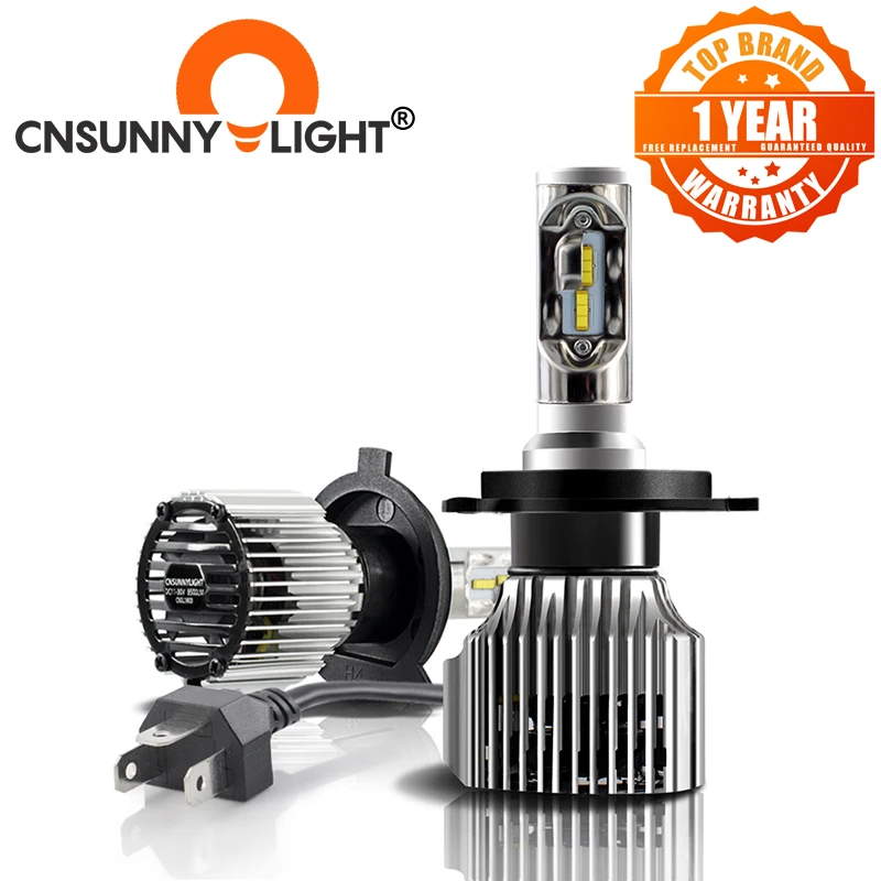 CNSUNNYLIGHT Car LED H4 Compact Headlight H7 H11 9005 HB3 9006 HB4 H1 ...