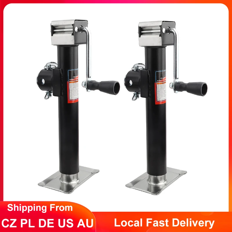 2pcs 1000kg Trailer Jack Pipe Mount Side Wind Drop Leg Trailer Jack ...