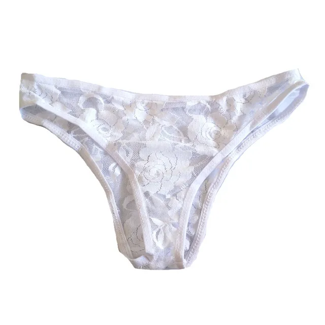 Hollow Out Mens Lace Briefs See Through Transparent Underwear Men Sex ...