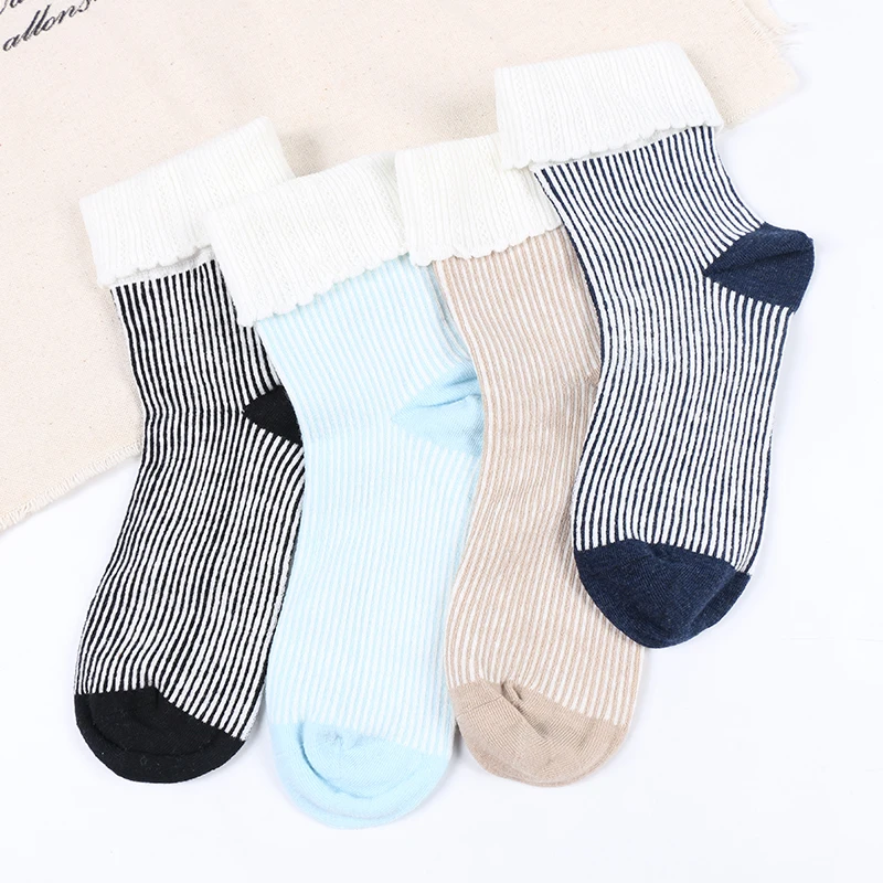 DONG AI calcetines largos de algodón peinado para mujer, calcetín a ...