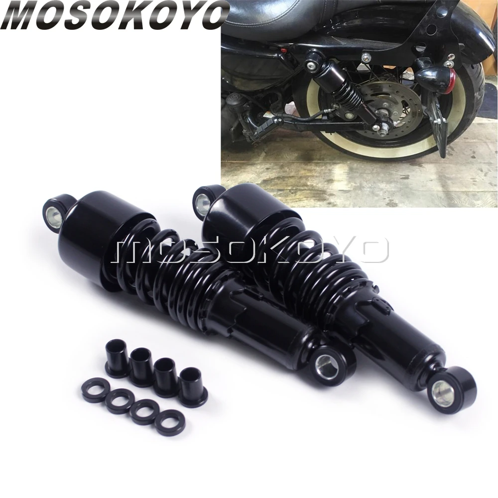 260mm Motorcycle 10.5" Rear Shock Absorber Suspension For Harley Dyna ...
