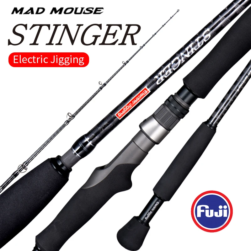 New Japan Full Fuji Parts Madmouse Stinger Electric Jigging Rod 1.9m ...
