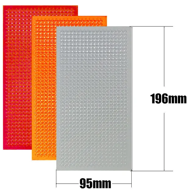 DIY Grid Pattern Auto Lens Repair Kit Quick Fix A Cracked Broken Tail ...