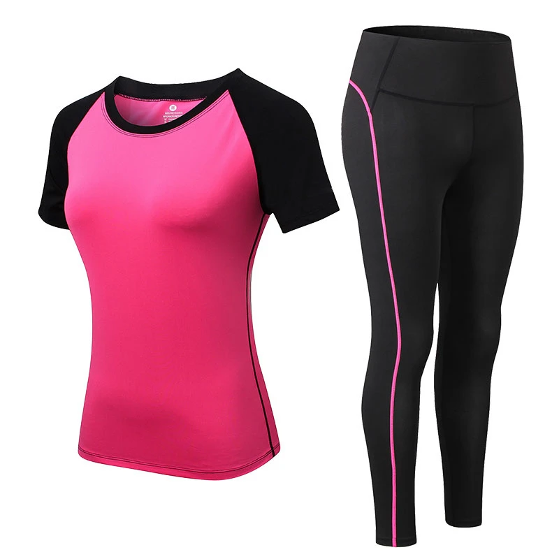 2021 Sports Woman Sportswear Yoga Set Tracksuit For Women Leggings+Gym ...