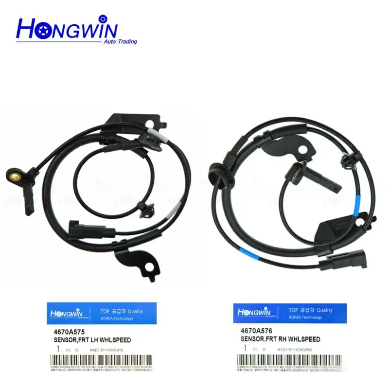 2x Front L/r Left & Right Abs Wheel Speed Sensor 4670a575 4670a576 For ...