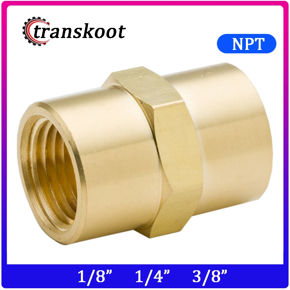 3300 2pcs Brass Copper Hose Pipe Fitting Hex Coupling Coupler Fast ...