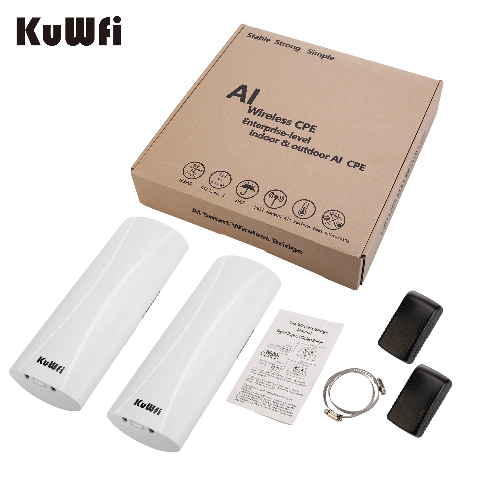 KuWFI 5G CPE Router 4G/5G SIM Card WiFi-6 Router System Dual-Band NSA ...
