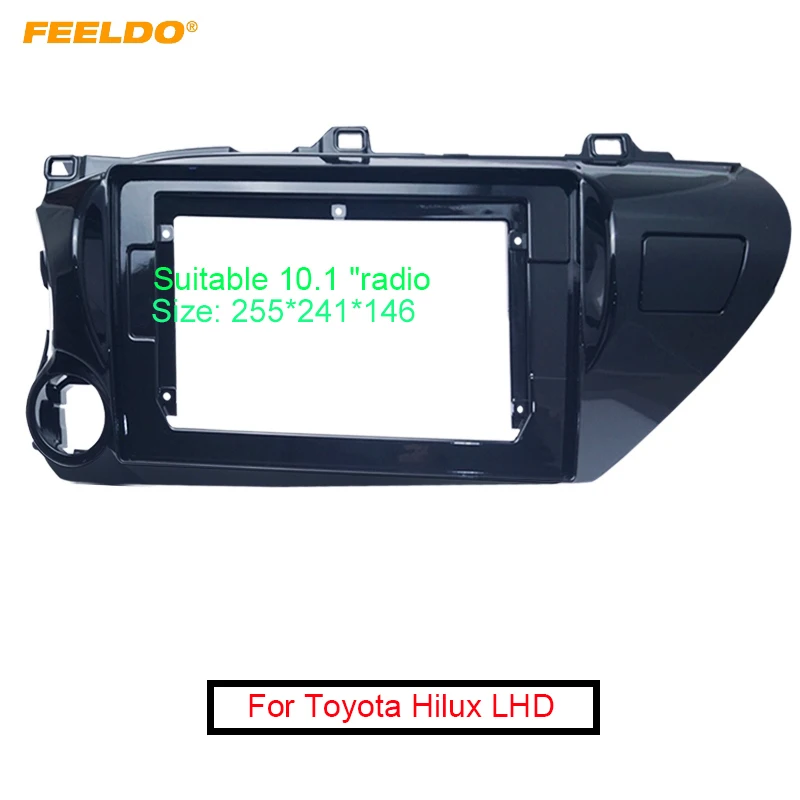 FEELDO Car Audio Radio 10.1" 2 Din Fascia Frame Adapter for Toyota ...