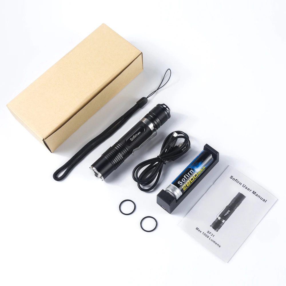 Sofirn Sf31 Mini Powerful Led Flashlight 18650 Cree Xml2 1000lm 5 Mode ...