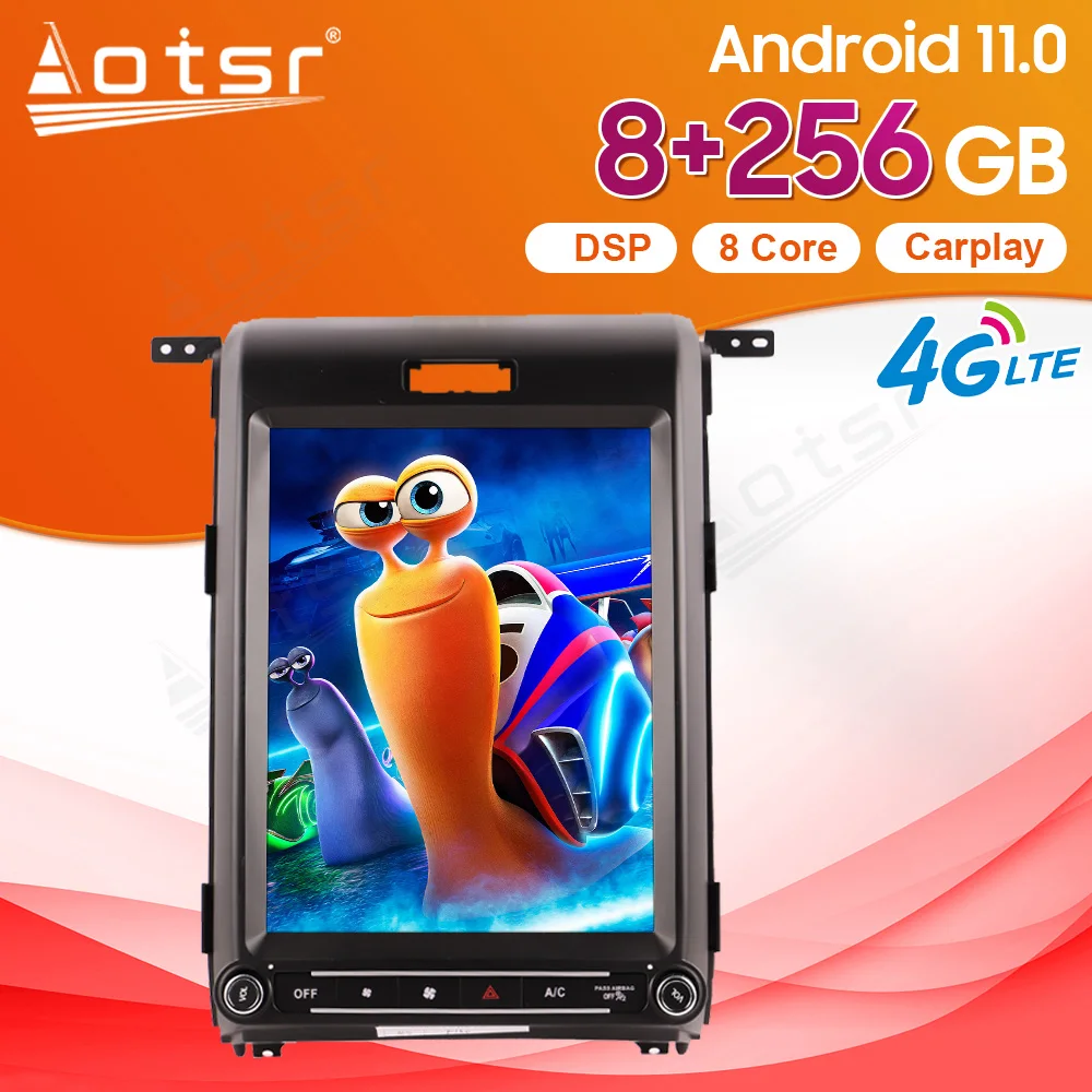 13"inch Tesla Screen Android Car Multimedia Player For Ford F150 2009 ...