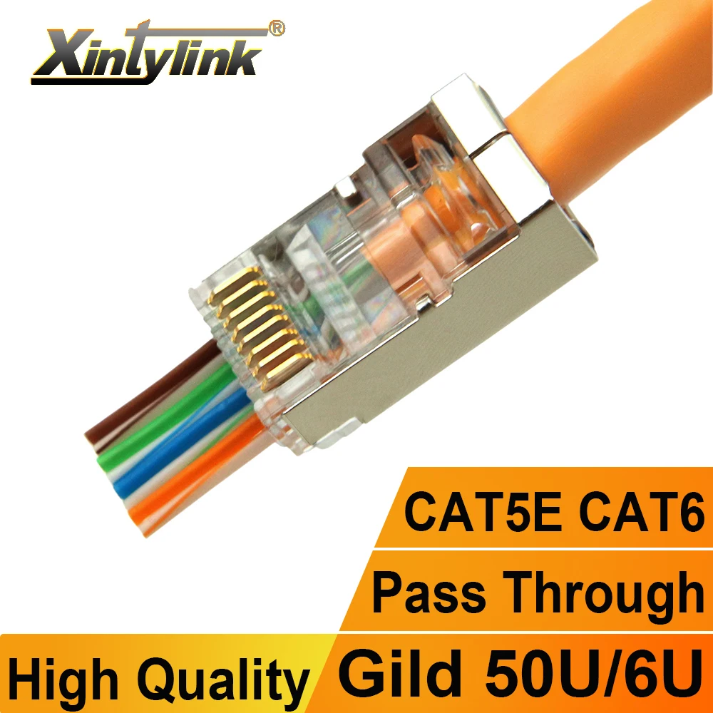 Xintylink Rj45 Connector Cat6 Cat5e Cat5 Sftp Ftp Stp Ethernet Cable ...
