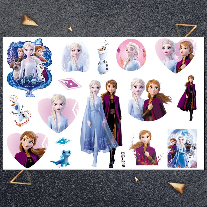 Hasbro-Princess-Elsa-Frozen-Children-Cartoon-Temporary-Tattoo-Sticker ...