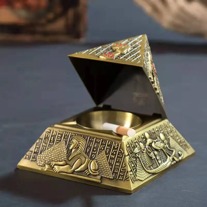 Egyptian-Pharaoh-Metal-Ashtray-Pyramid-Ashtray-Herb-Ashtray-Weed ...