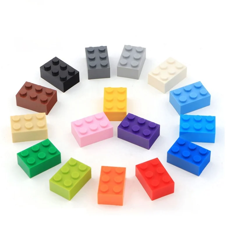 15pcs-DIY-Building-Blocks-Figures-Thick-Bricks-2x3-Educational-Creative ...