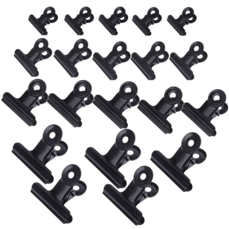 5-Pcs-Letter-Clips-Stainless-Steel-Black-Metal-Paper-File-Binder-Clip ...