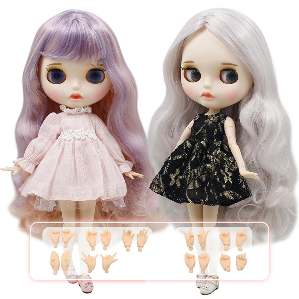 ICY DBS Blyth Doll 30cm white skin 1/6 Joint body matte face with ...