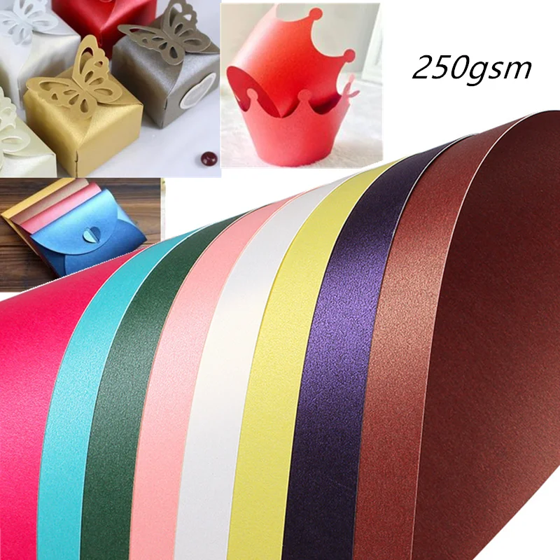A4 Pearl Color Paper Gift Wrapper Handcraft Origami Paper Double sided ...