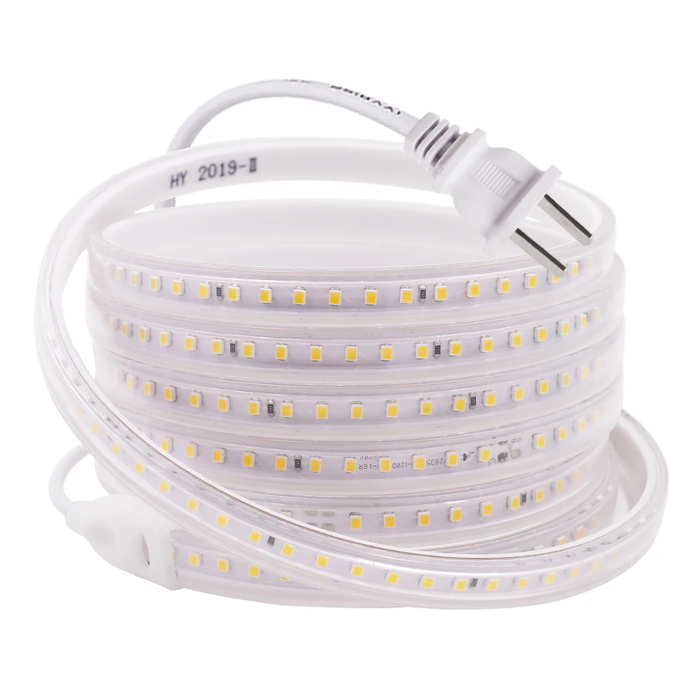 220v 110v Led Strip Light 2835 Smd 120leds/m Waterproof Flexible Led ...