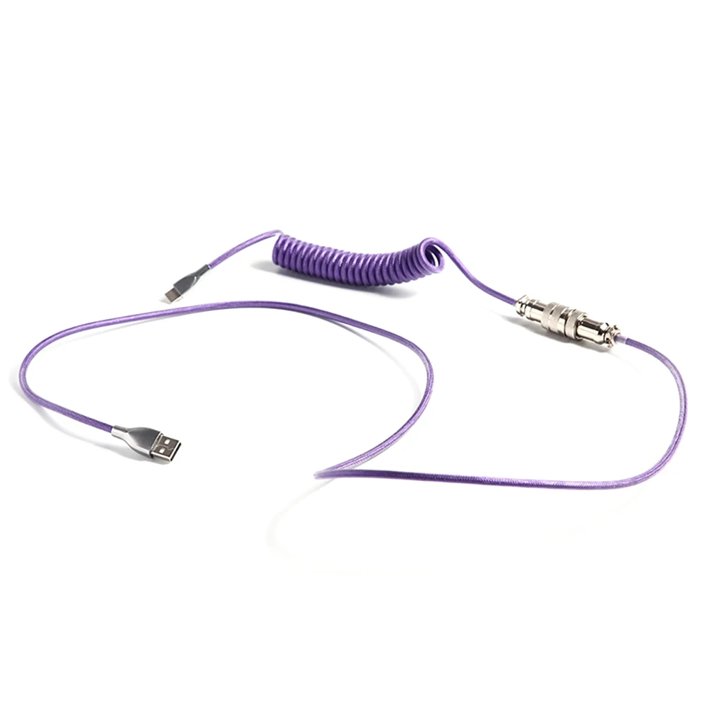 Coiled cable type C Mechanical keyboard wire USB keyboard cable ...