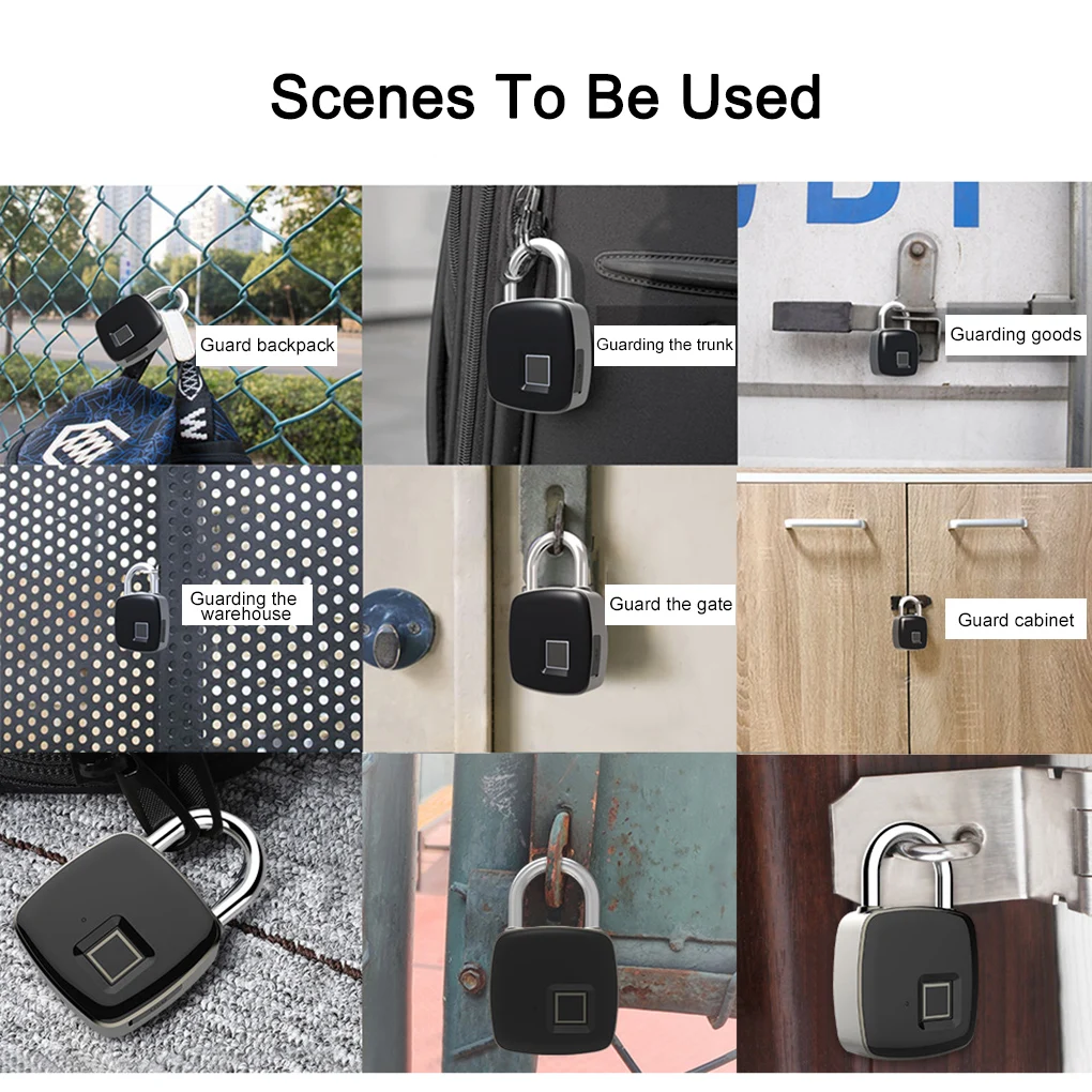 Remote Locking Lock APP Bluetooth Fingerprint Lock Quick Access ...