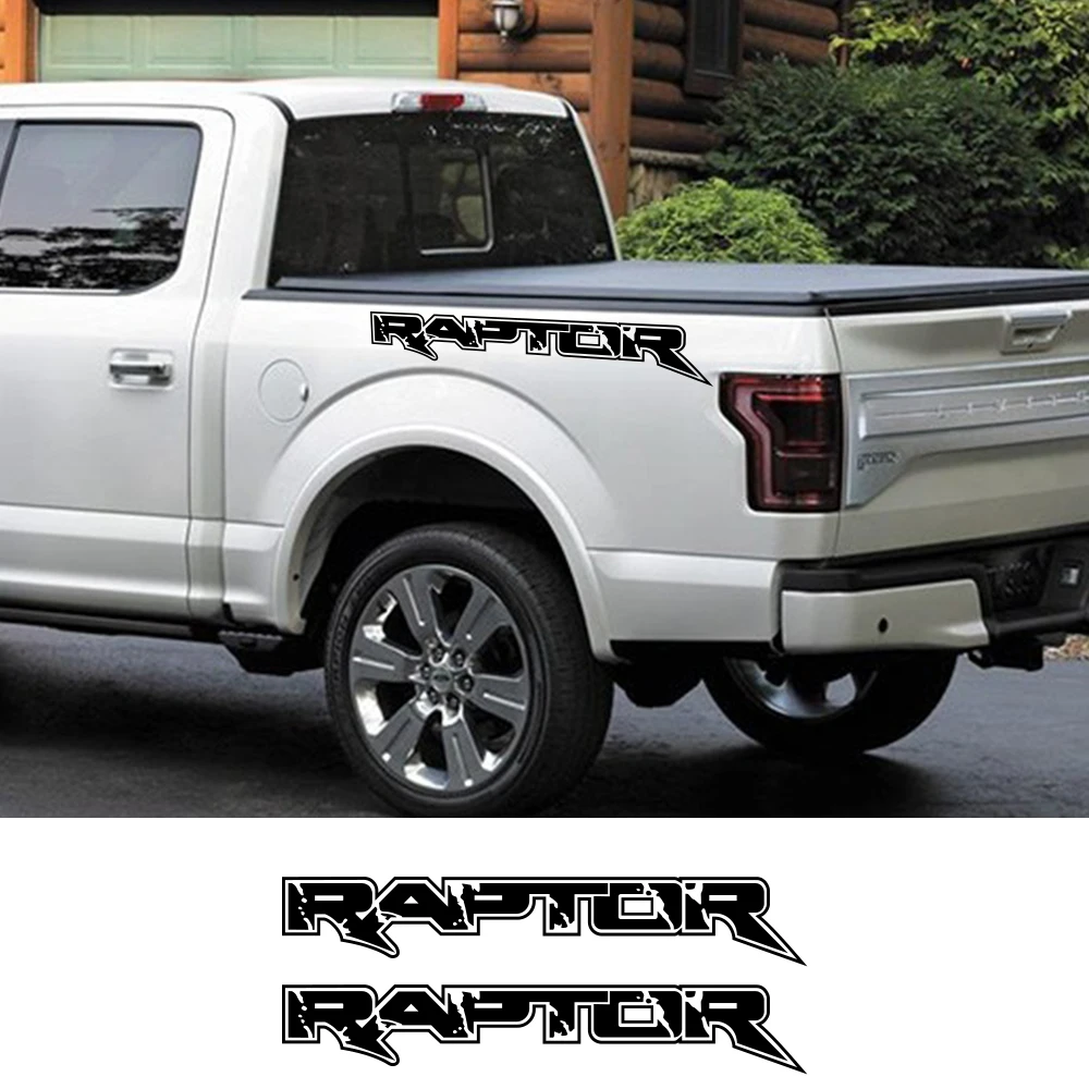 2Pcs-Car-Stickers-For-Ford-Raptor-F150-F250-F350-F450-F550-F650-F750 ...