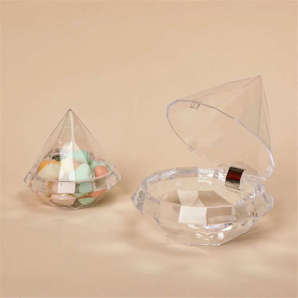 S-L-Transparent-Diamond-Shape-Candy-Box-Clear-Plastic-Container-Box-For ...