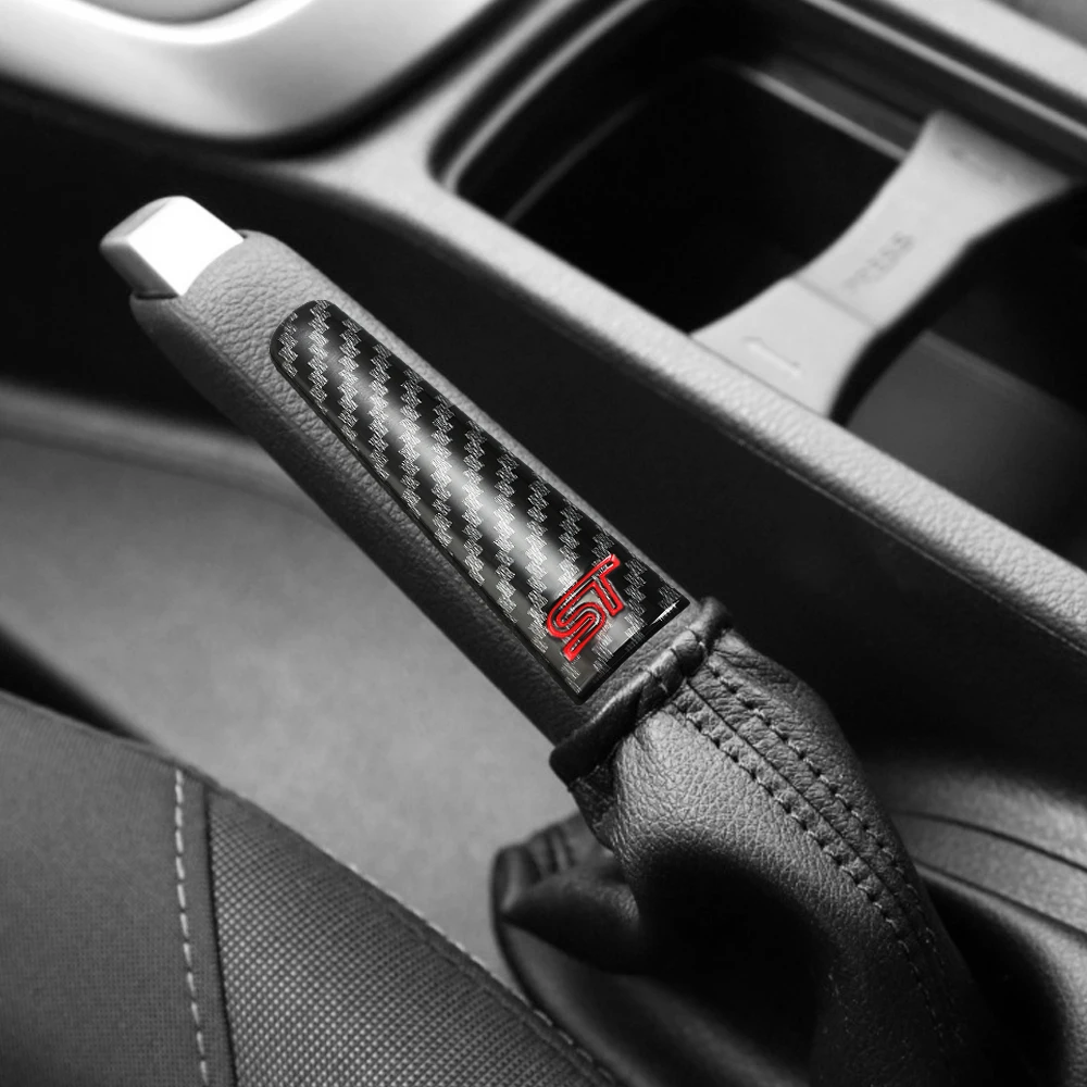 1 Piece ABS Chrome Car Hand Brake Protection Trim Handbrake Decoration ...