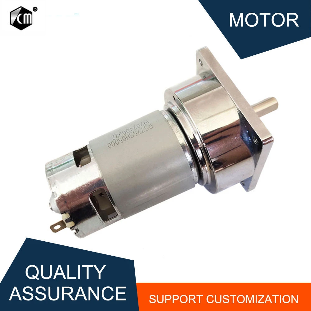 80kg.cm Large Torque 5~500rpm 35w 775 12v Dc Gear Motor 24v Mini ...