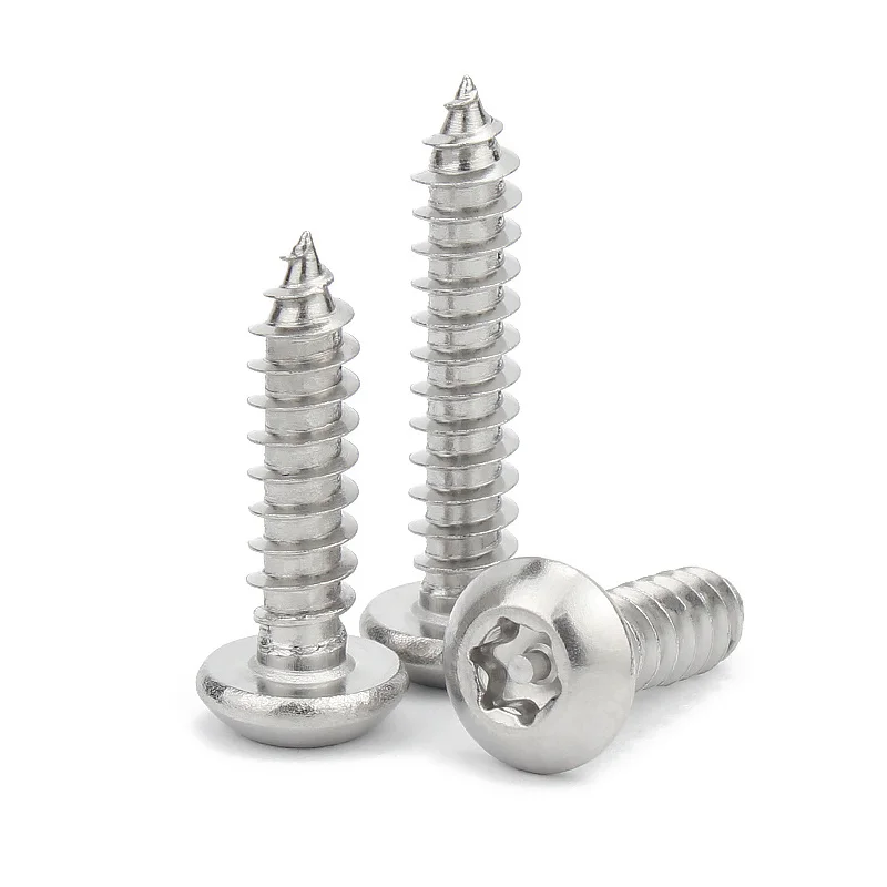 VIS,M2.9-8mm--Vis à bois autotaraudeuse à Six lobes en acier inoxydable 304 A2 70, M2.9 M3.5 M3 ...