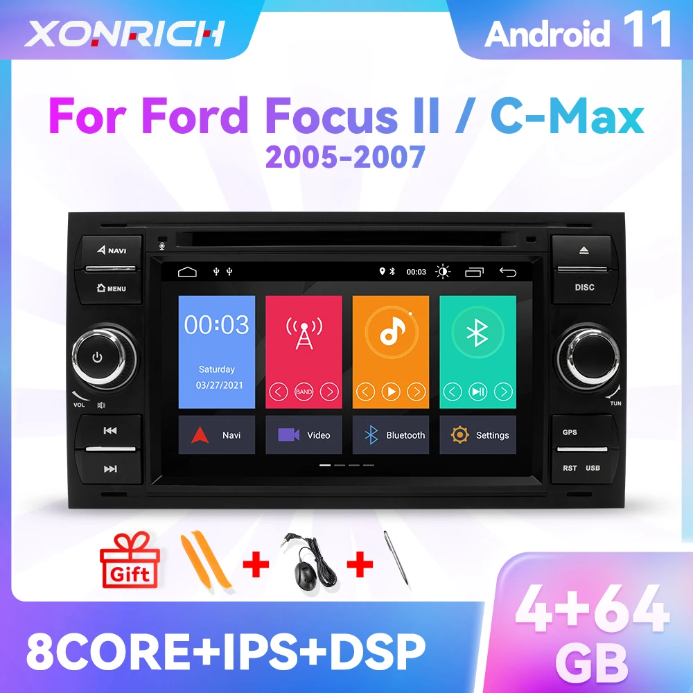 Radio Multimedia con GPS para coche, Radio con Carplay, 2 Din, 4GB ...