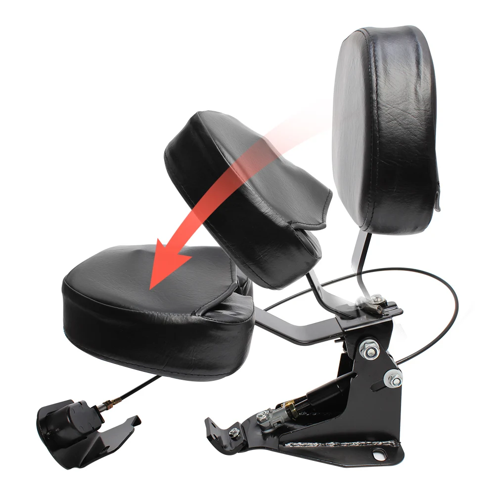 Motorcycle-Adjustable-Forward-Backrest-With-Arm-Driver-Rider-Backrest ...