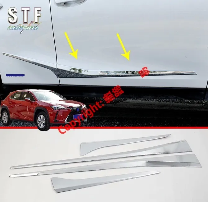 Abs Chrome Side Door Body Molding Moulding Trim For Lexus Ux Ux200 250h ...