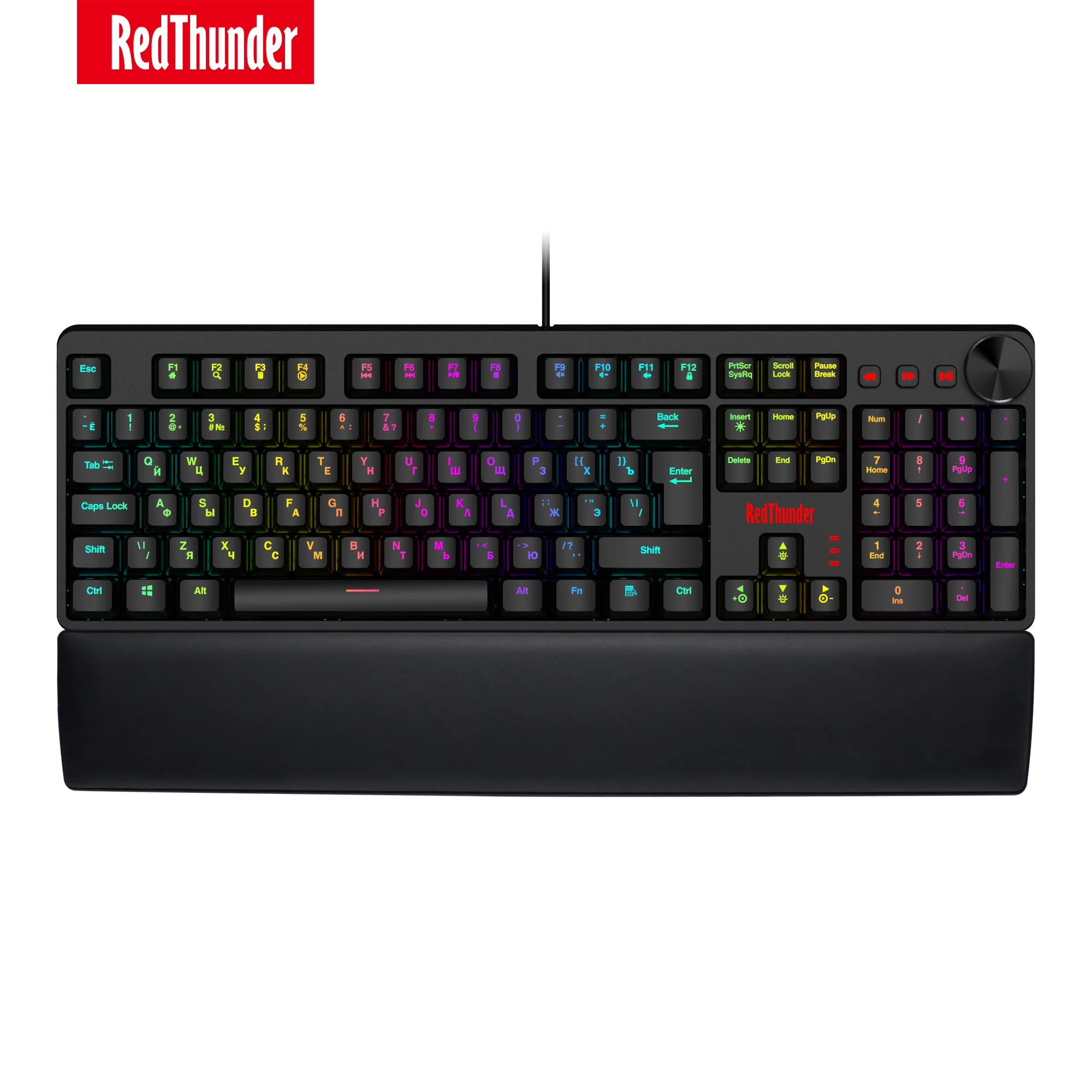 RedThunder K55 Mechanical Gaming Keyboard,Fast Red Switch,True RGB ...