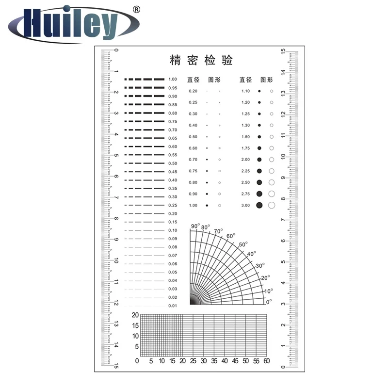 Transparent-Point-Gauge-Dots-Cross-Line-Compass-Calibration-Ruler ...