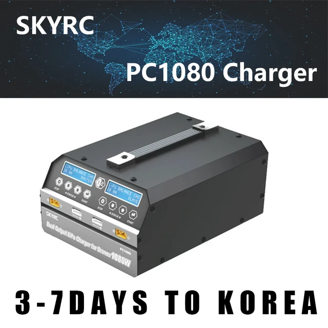 SKYRC PC1080 PC1080C 6S Lipo Battery Charger Dual Channel Chargring ...