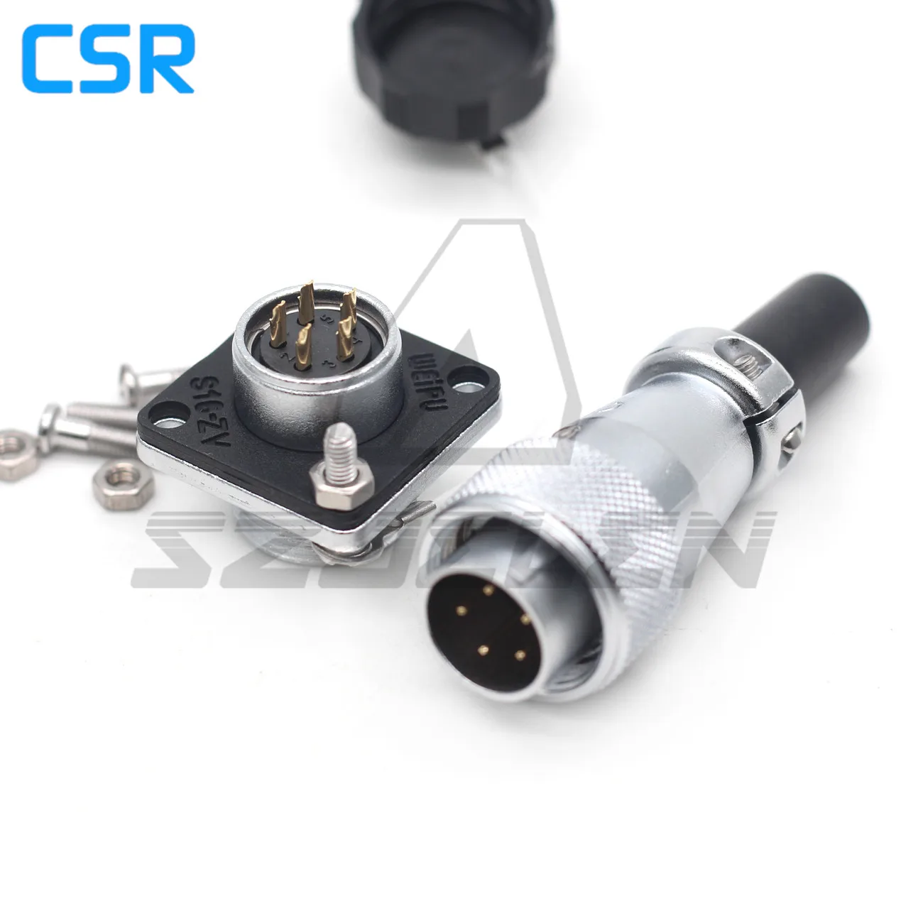 Weipu Ws16 Series 5pin Waterproof Anti-vibration Connector Male Female ...
