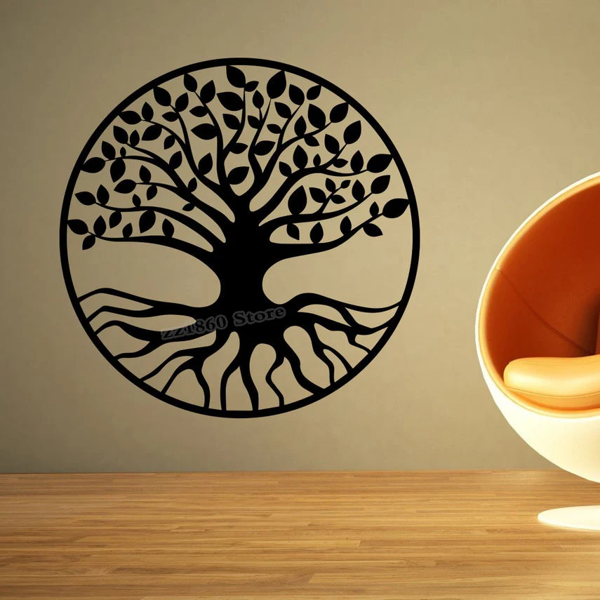 Tree of life Wall Decal Yggdrasil World Tree Scandinavian Norse ...