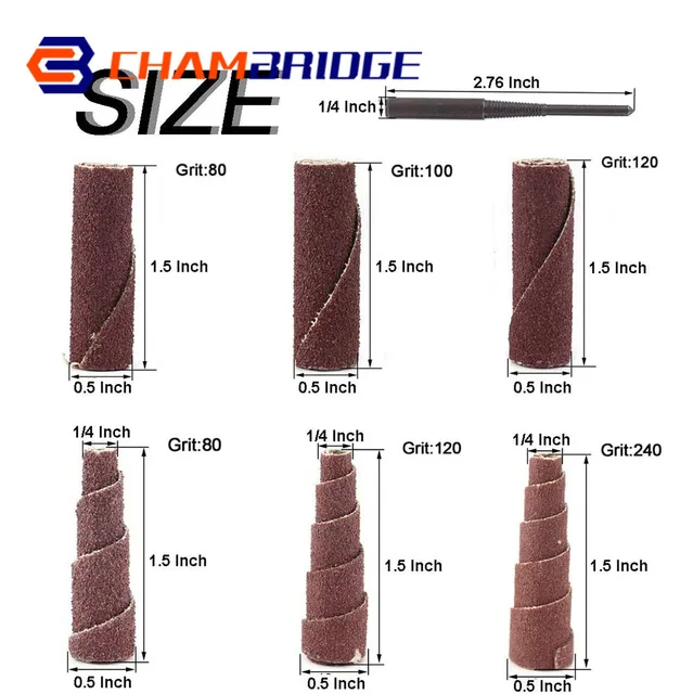 Metal Grinding Tools 62-Piece Mini Sanding Cone Kit - Engine Porting ...