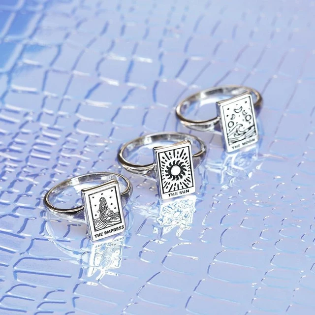 Mermaid Moon Rings Jewelry