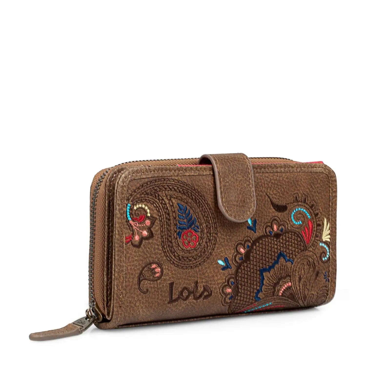 Lois Redwood Cartera De Mujer Bordado Paisley. Billetero Monedero Y ...