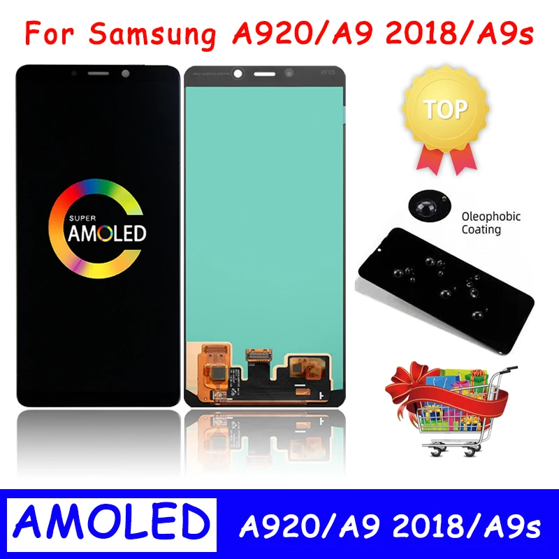Super AMOLED For Samsung Galaxy A9 2018 LCD A9s A9 Star Pro SM-A920F/DS ...