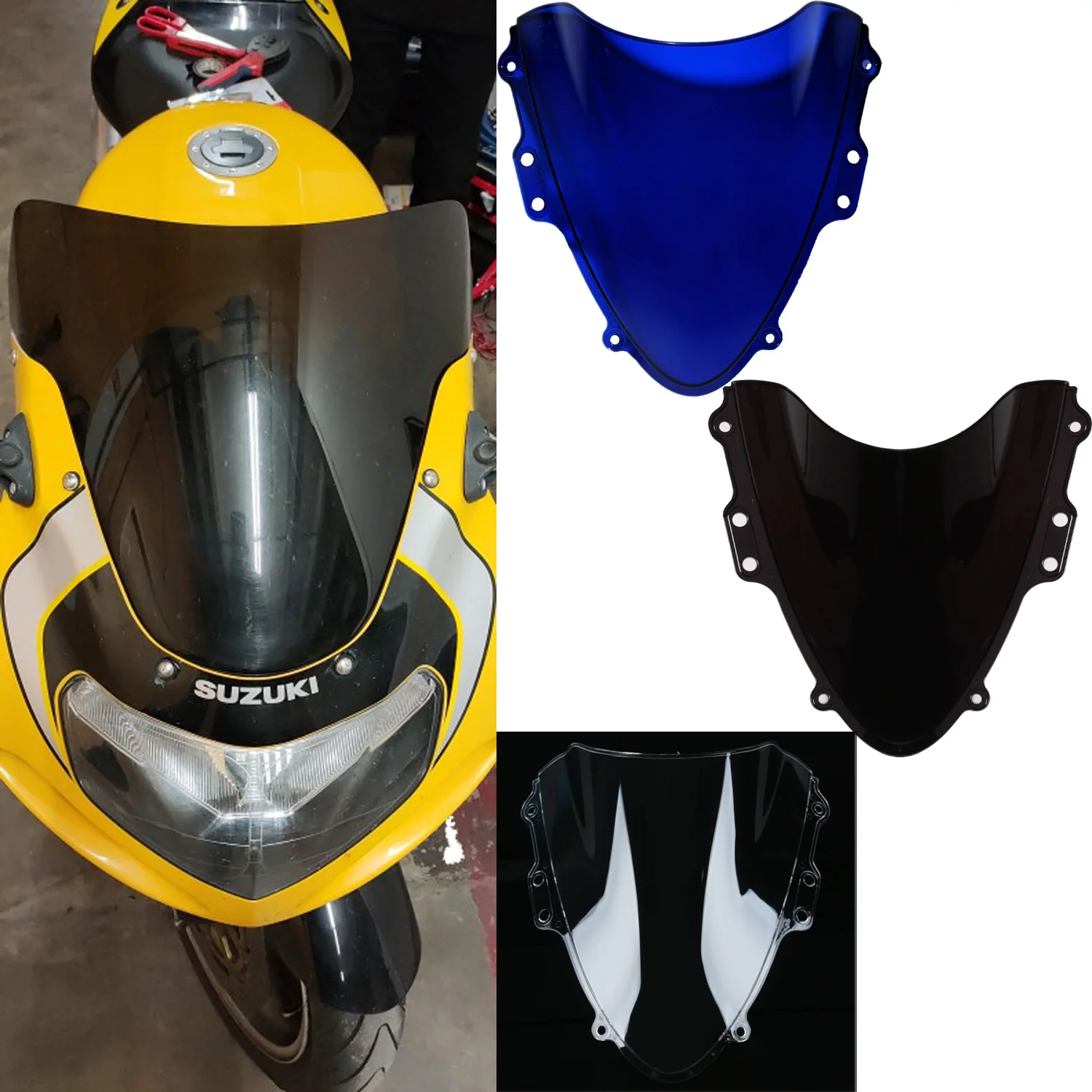 Motorcycle-Windscreen-Windshield-Shield-Screen-Wind-Protector-For ...