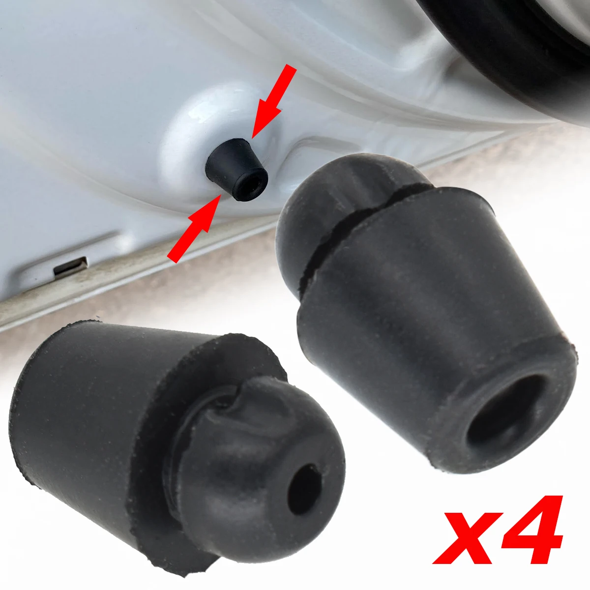 4PCS Car Door Stopper Buffer Rubber Bands Cushion Pad Bumper For Kia ...
